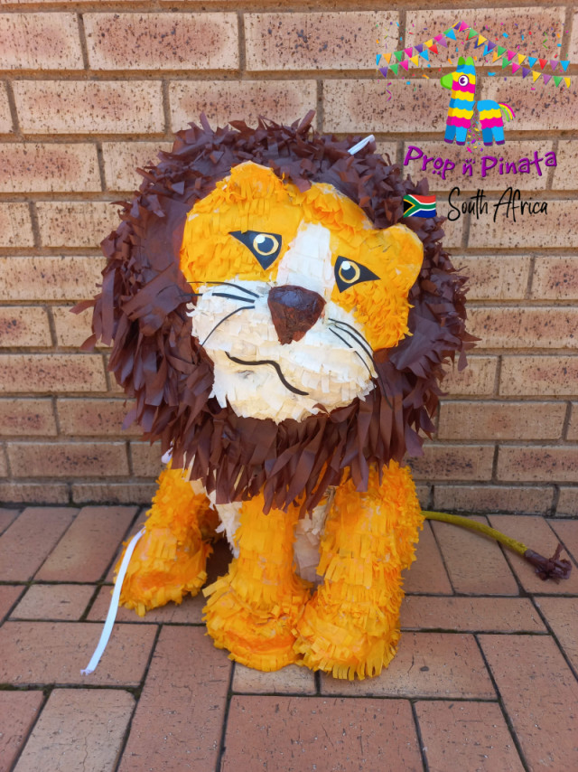 3D Lion Pinata with Stick - Custom-made Pinatas For Sale In South Africa