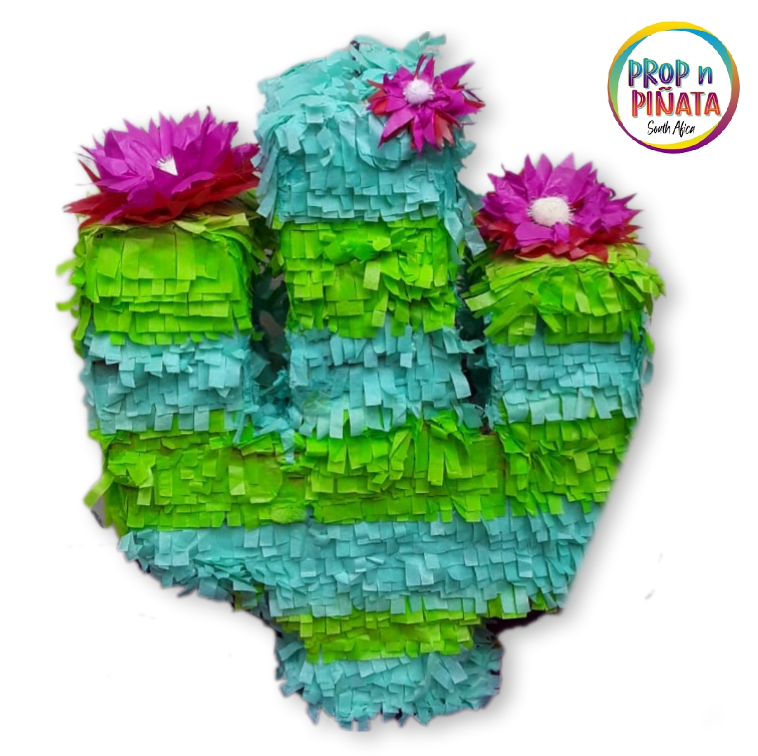 Bright Cactus Party Pinata & Stick - South Africa