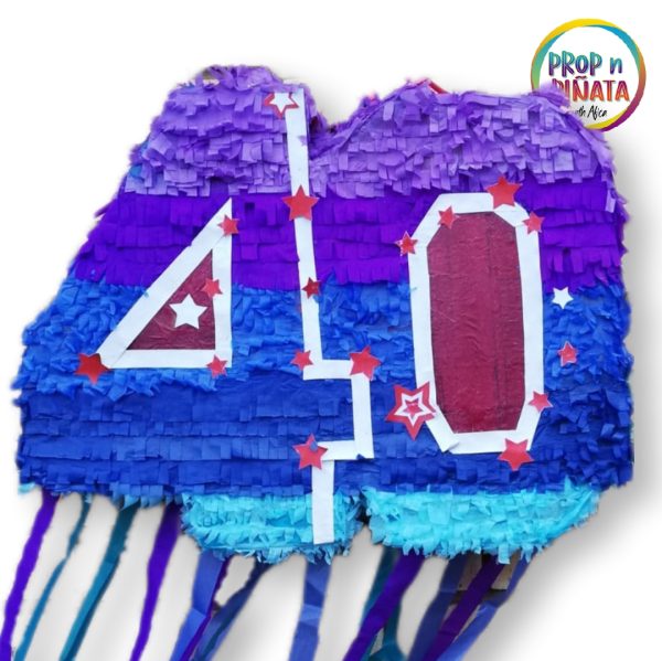 40th Birthday Pinata with Stick - propnpinata.co.za - Custom-made ...