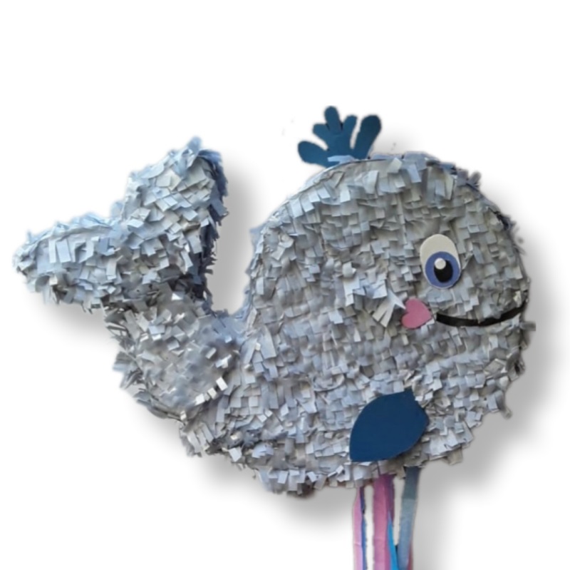 Whale Pinata with stick - propnpinata.co.za
