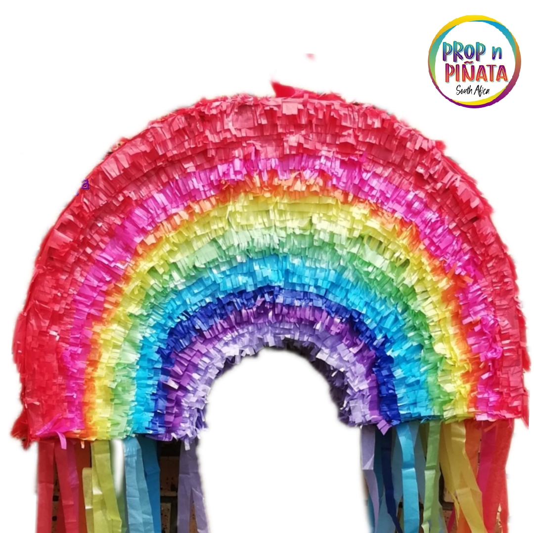 Rainbow Birthday Party Pinata with Stick - South Africa