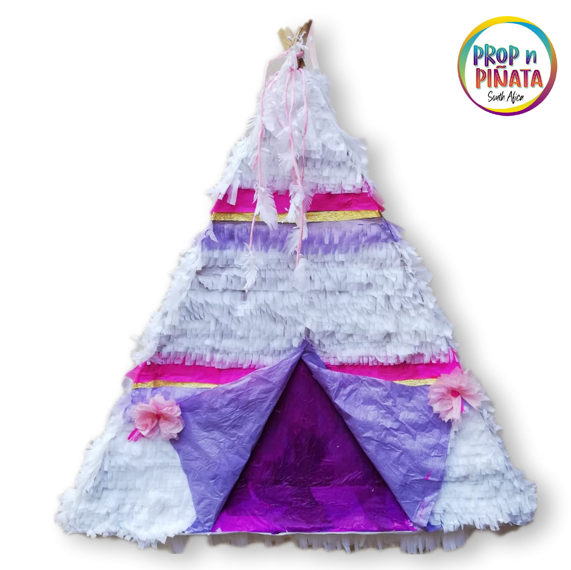 Girly Teepee Birthday Party Pinata & Stick - South Africa