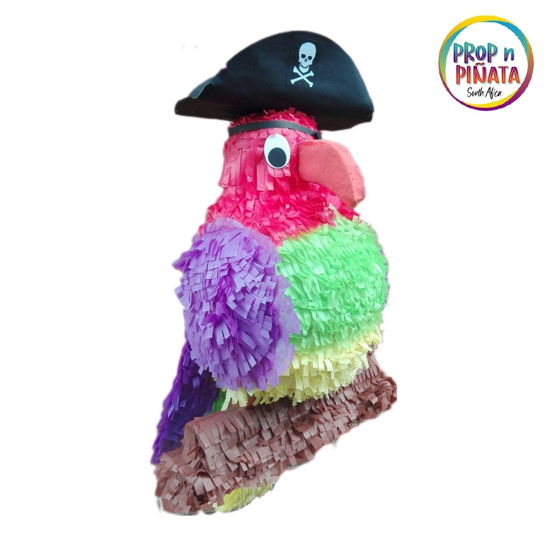 3D Pirate Parrot Pinata & Stick - South Africa