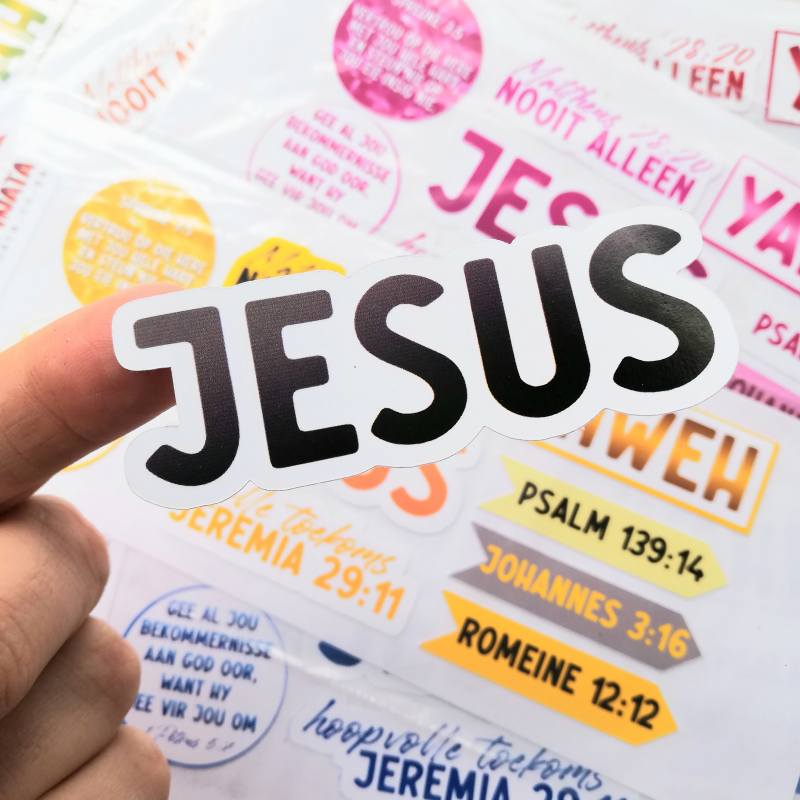 Jesus - Christian Faith Stickers - propnpinata.co.za