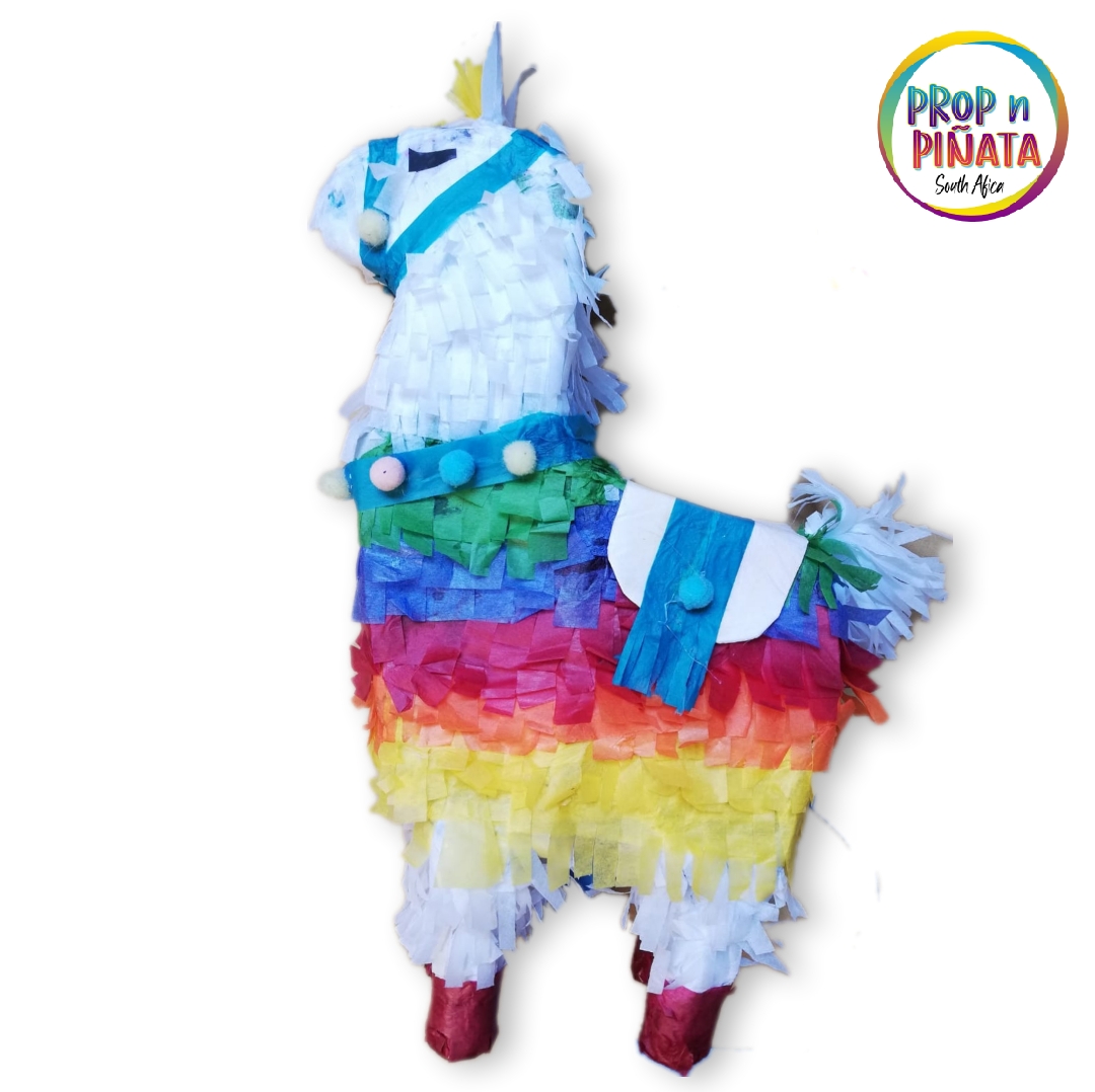Rainbow Llama Birthday Party Pinata & Stick - South Africa