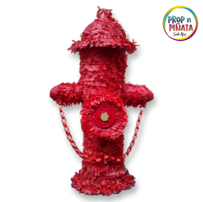 3D Fire Hydrant Birthday Party Pinata & Stick