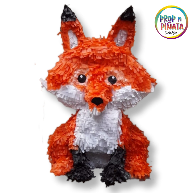 3D Fox Birthday Party Pinata & Stick - South Africa