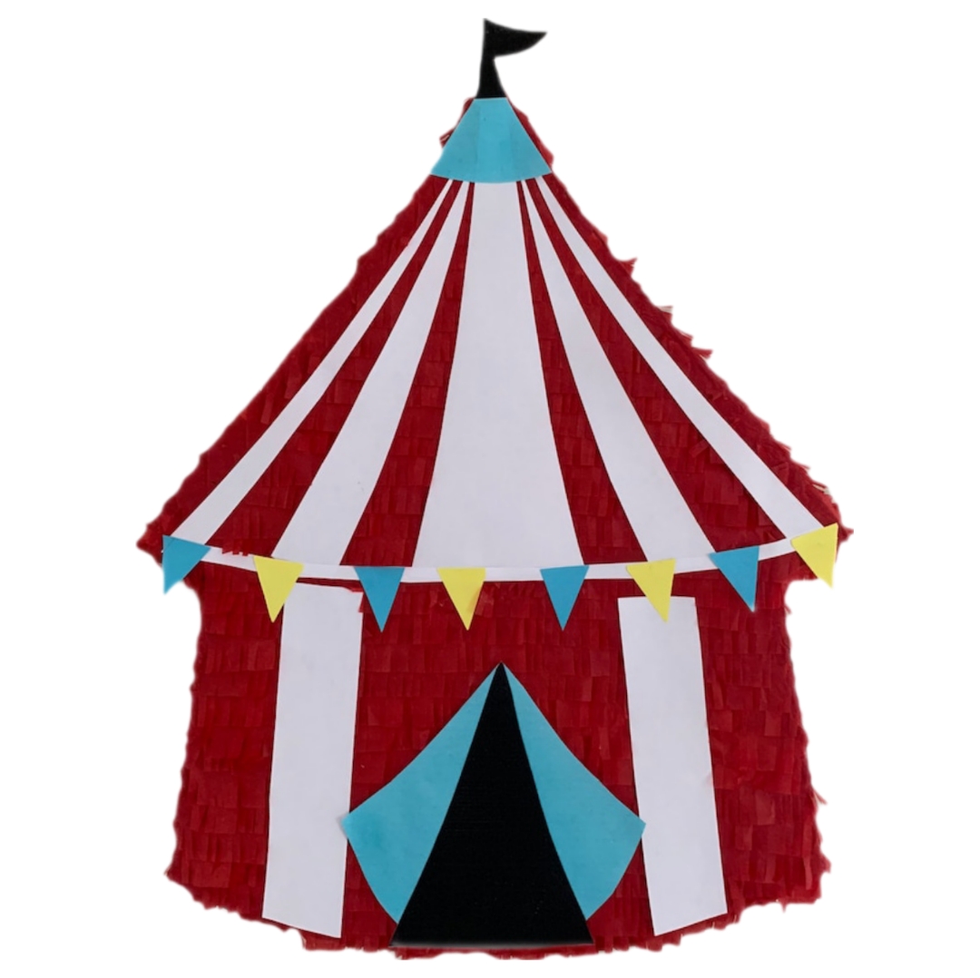 Circus Tent Mini Pinata 20cm | Pullstring - propnpinata.co.za